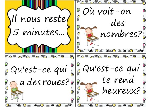 Il nous reste 5 minutes ? Super !! | LaClasse.fr